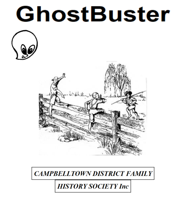 Ghostbuster Magazine – Campbelltown District Family History Society, Inc